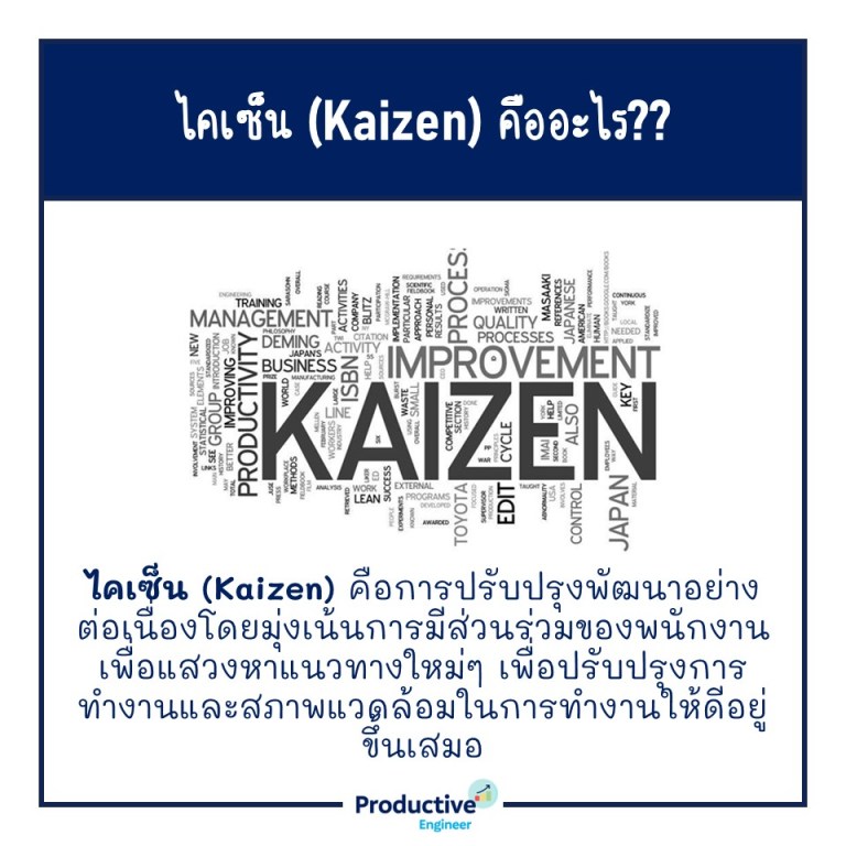 Kaizen – แนวคิดการปรับปรุงและพัฒนาอย่างต่อเนื่อง – Productive Engineer